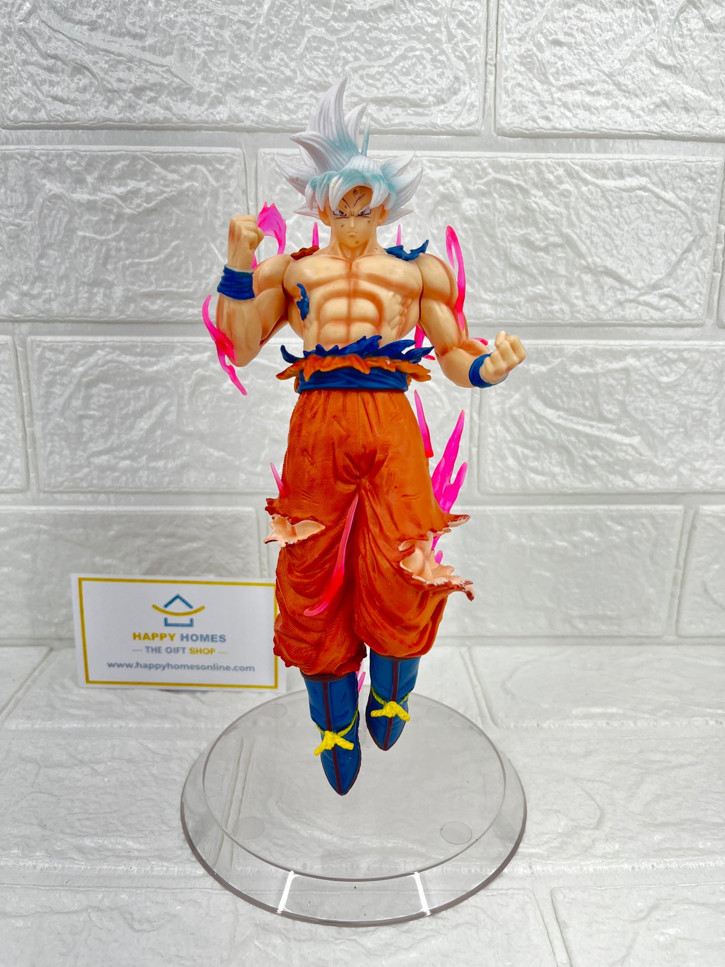 23 cm White Hair Goku Flying Pose Dragon Ball Figurine – Happy Homes