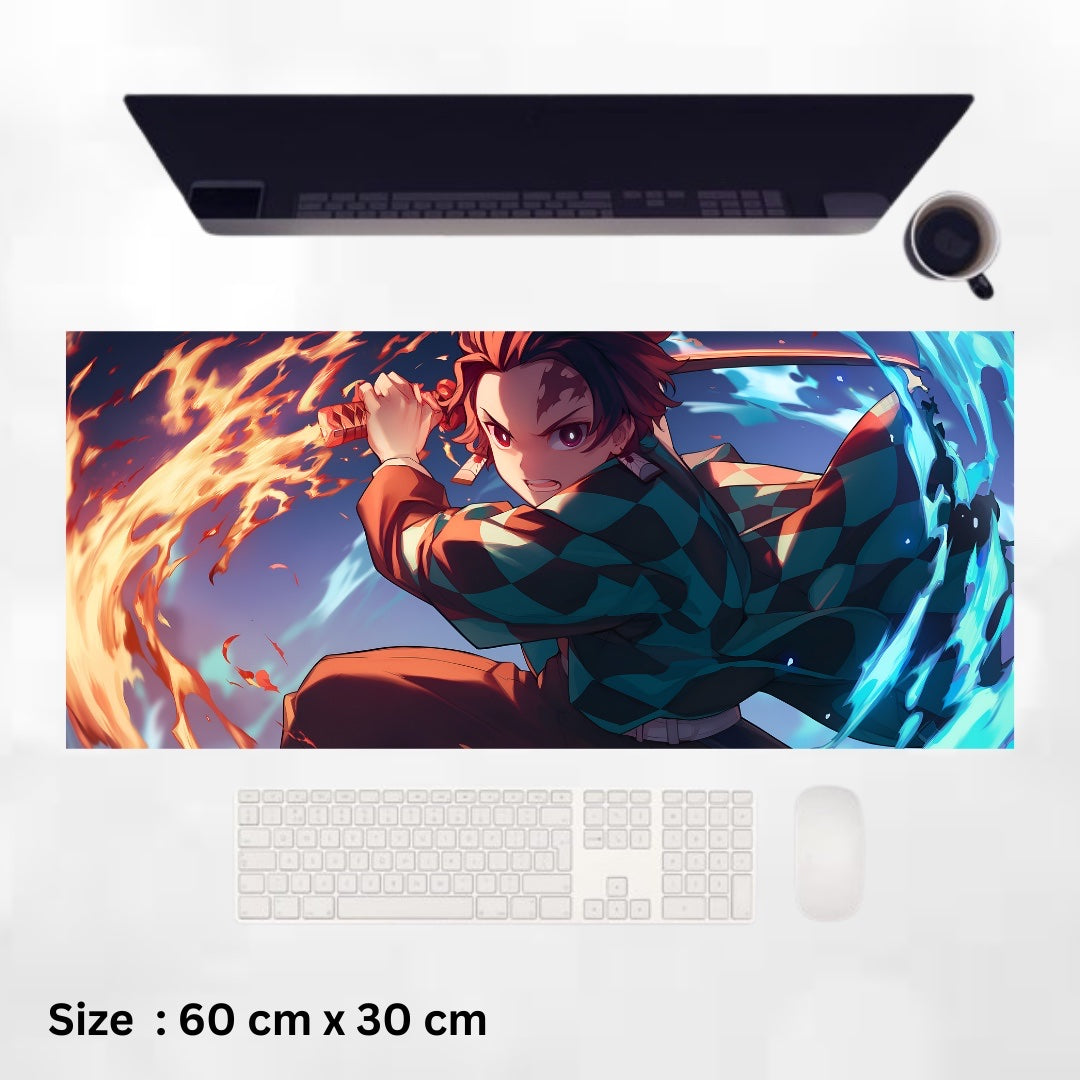 Elemental Tanjiro Demon Slayer - Desk Mat - 60 x 30 x 0.3 cm – Happy Homes