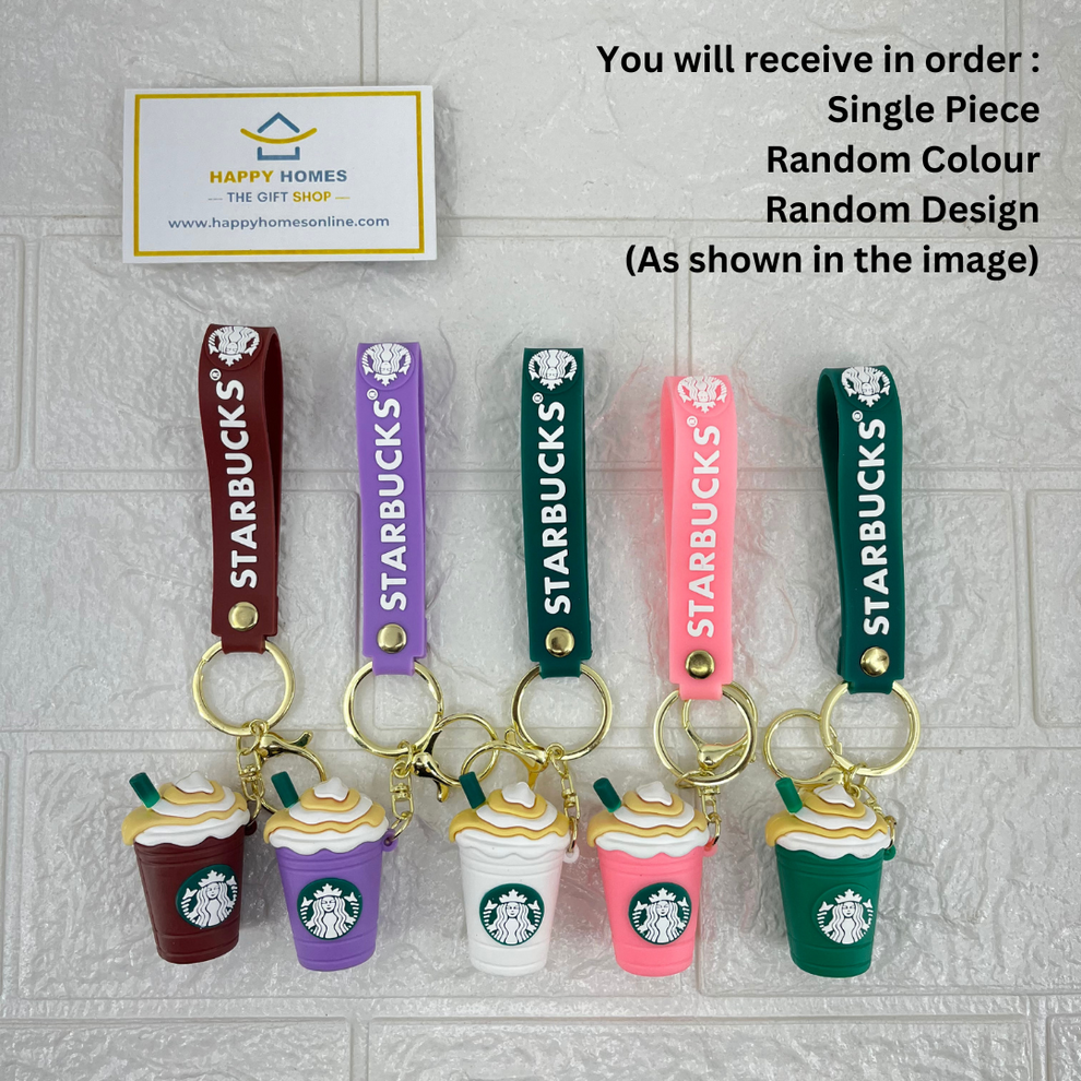 Frappe Starbucks Gold Keychain – Happy Homes