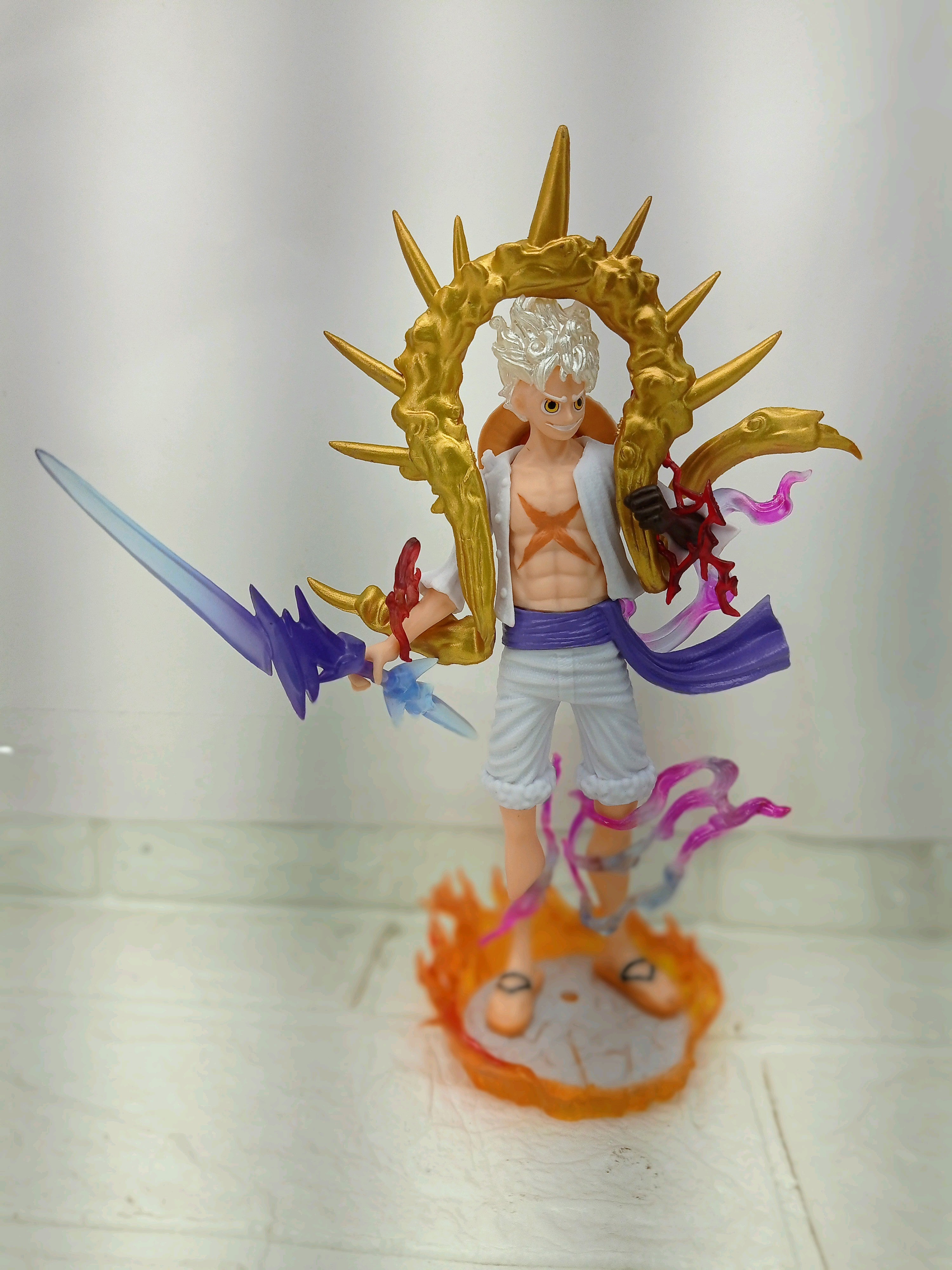20 cm Golden Lotus Base Luffy One Piece Anime Figurine – Happy Homes